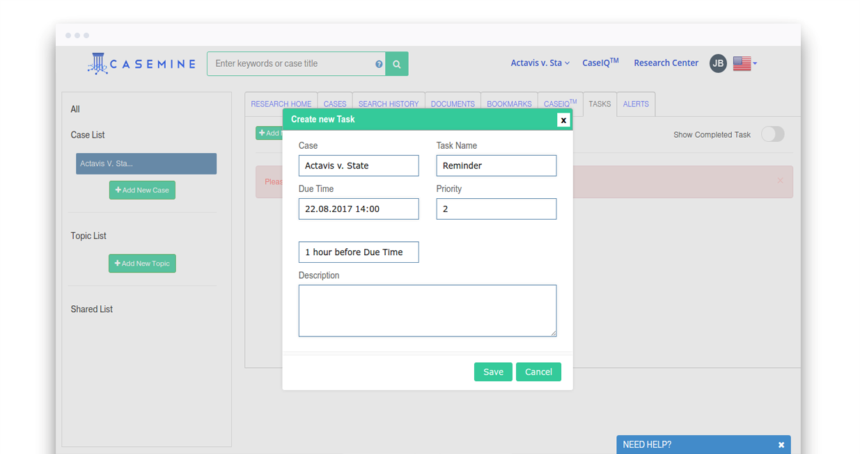 UserGuide | CaseMine