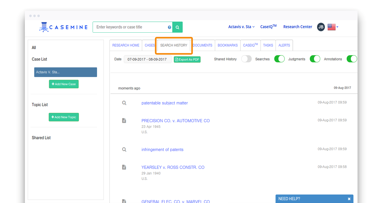 UserGuide | CaseMine