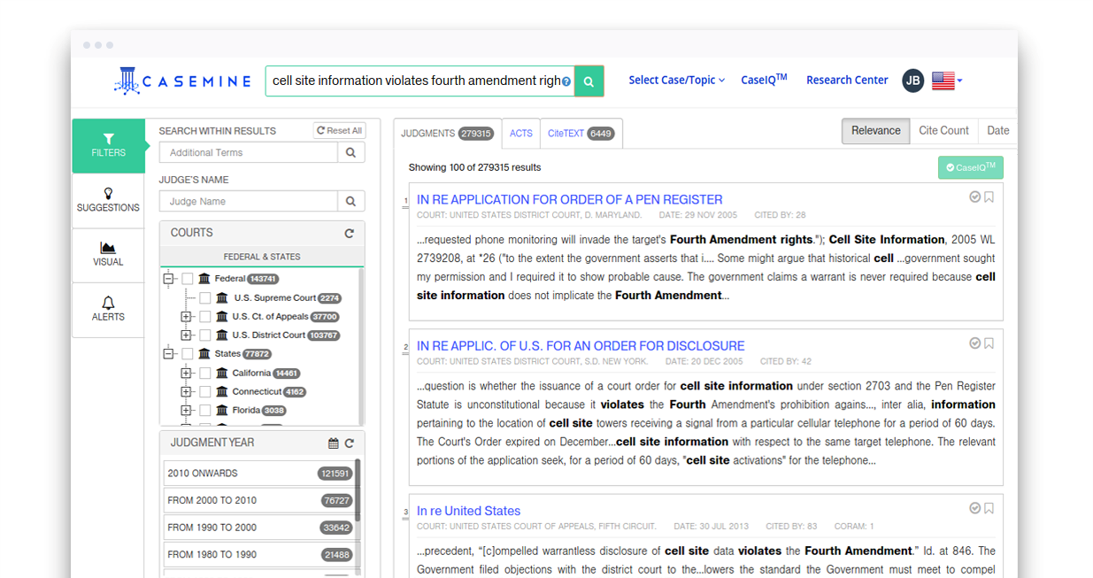 Search Queries Help | CaseMine